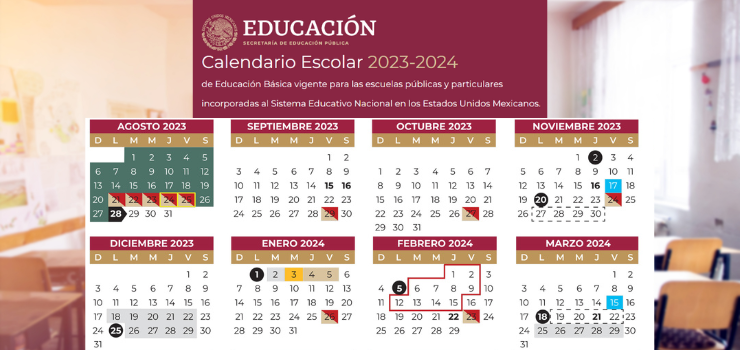 Calendario Sep Ciclo Escolar 2023 2024 Soy Mama Blog