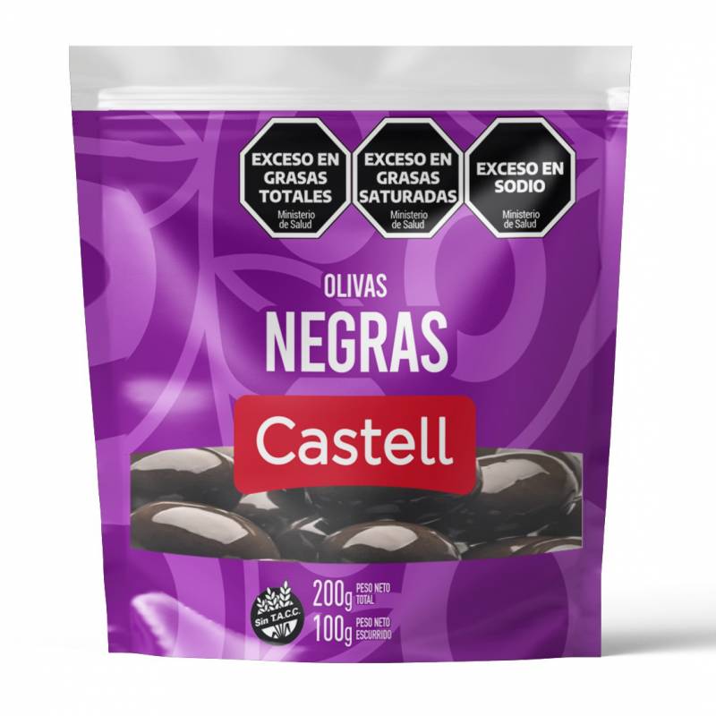 Aceitunas Negras Doy Pack Castell X 200 G Supermercado La Anónima