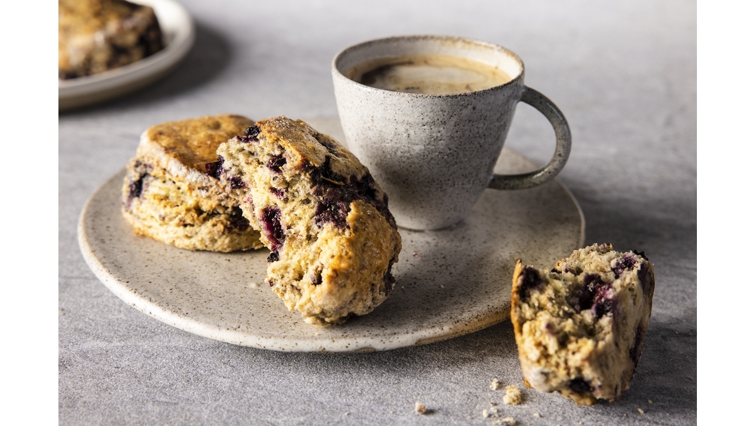 Grove Scones Med Blåbær Møllerens