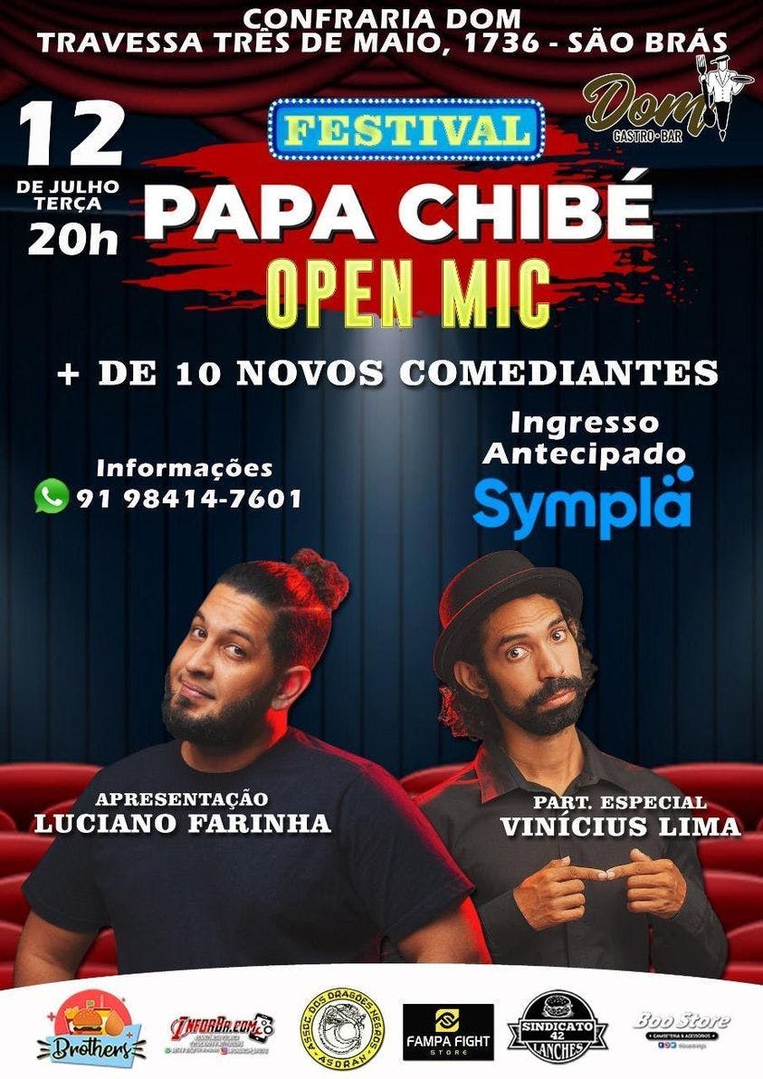 Palco Belém Eventos Festival Papa Chibé Open Mic