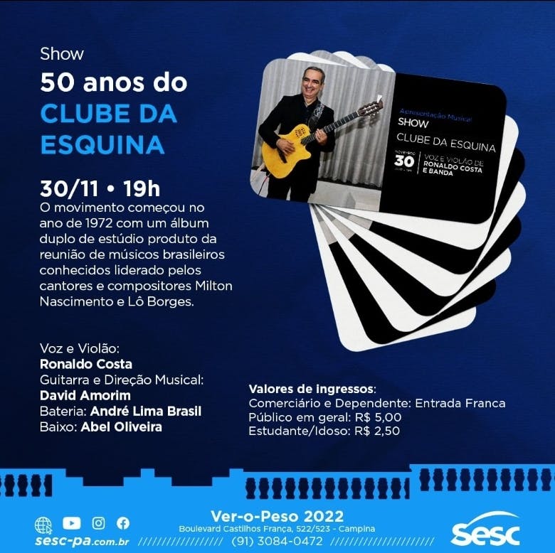 Palco Belém Eventos Show 50 Anos Do Clube Da Esquina