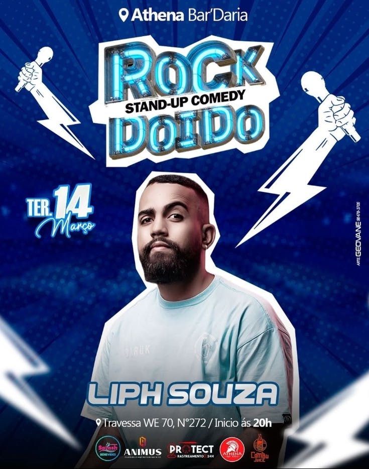 Palco Belém Eventos Rock Doido Stand Up Comedy Com Liph Souza