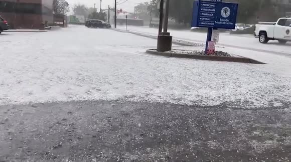 Us Intense Hailstorm Causes Street Flooding In Boulder Buy Sell Or