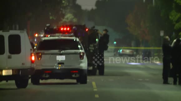 Swat Team Responds As Man Barricades Himself Inside Los Angeles Home