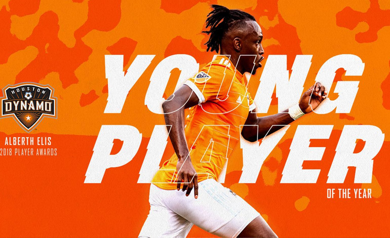 Alberth Elis Elegido El Jugador Joven Del Año Del Houston Dynamo