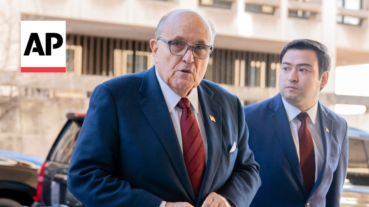 Rudy Giuliani Arrives At Dc Court For Jury Selection To Determine