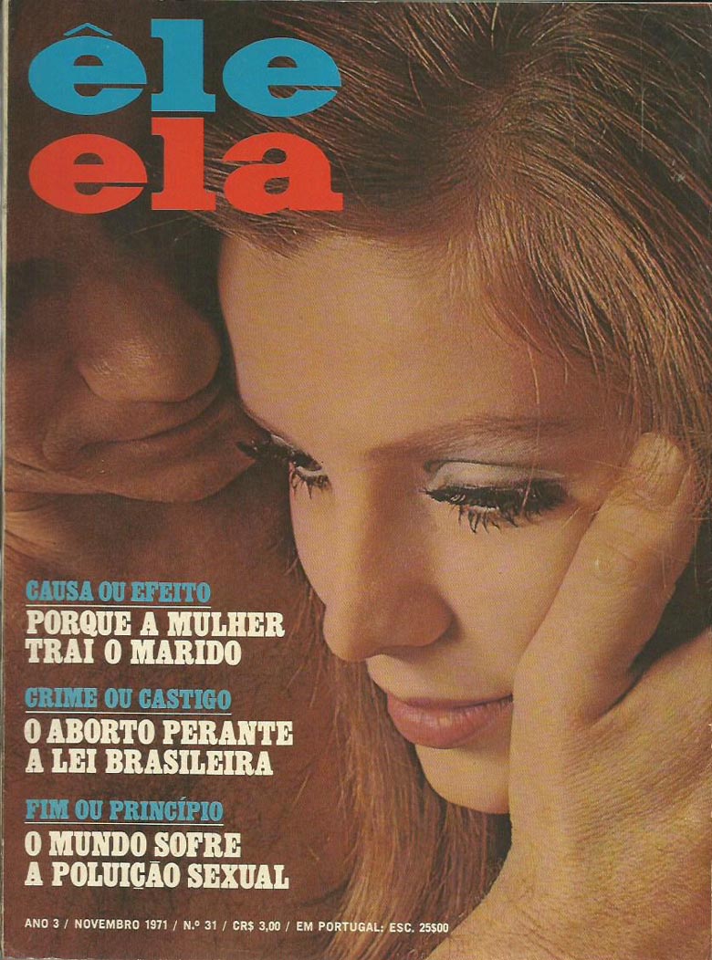 Revista `ele Ela 031 Novembro 1971` Bloch Editores