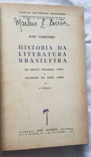 HistÓria Da Literaturaa Brasileira De José Veríssimo