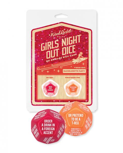 Wood Rocket Girls Night Out Do Or Dare Dice Game Red On Angels Wife