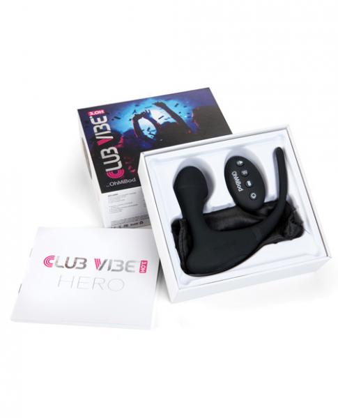 Ohmibod Club Vibe 3oh Hero Anal Plug Black On