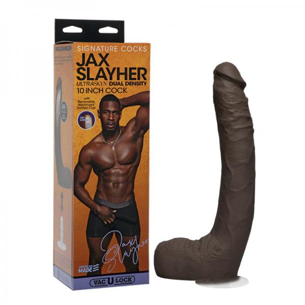 Signature Cocks Jax Slayher 10 Inch Ultraskyn Cock With Removable Vac U