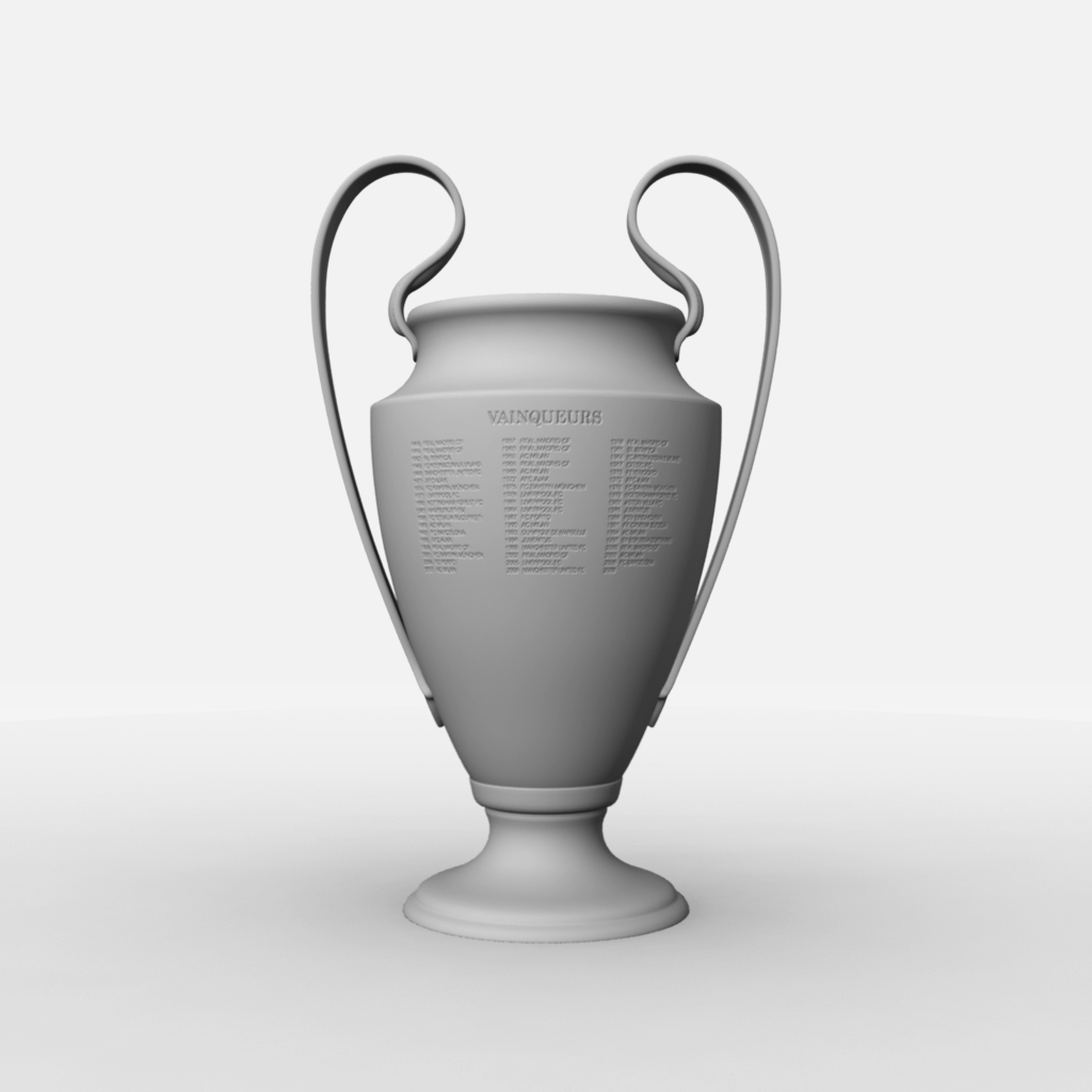 Champions League Trophy 3d Model Free