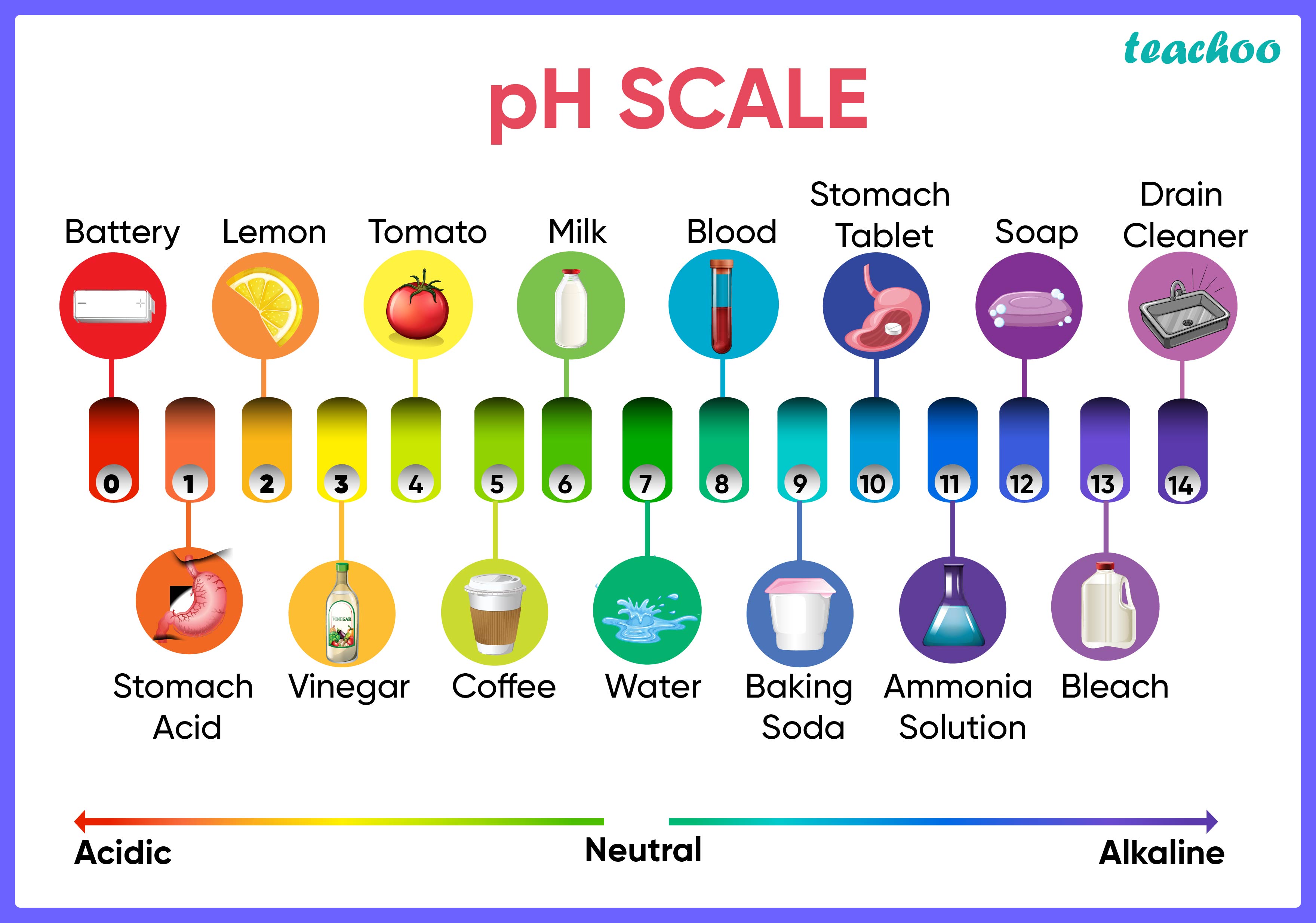 Ph Acid And Base Scale Chart Acids And Bases