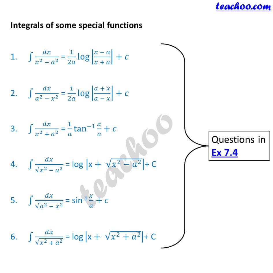 Integration Formulas Trig Definite Integrals Class 12 Pdf