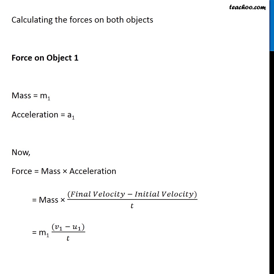 Law Of Conservation Of Momentum Formula