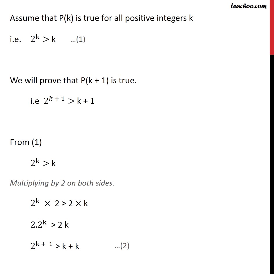 Example 2 Prove 2n N Chapter 4 Mathematical Induction