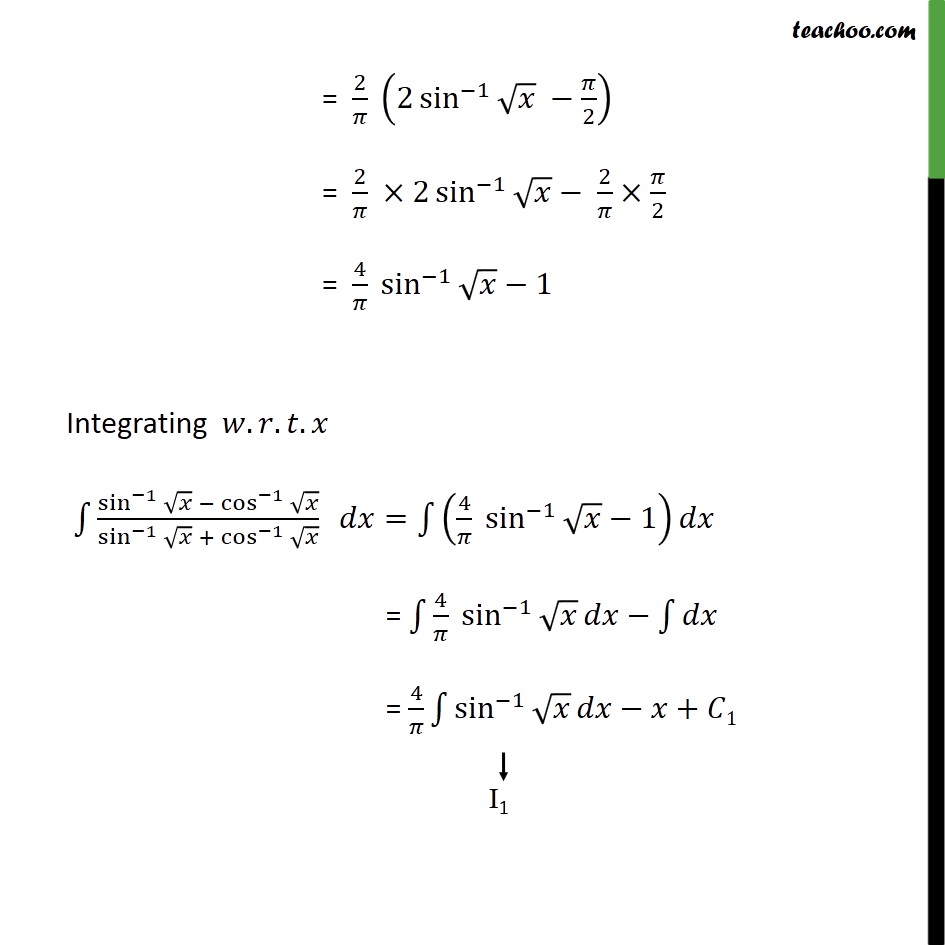 Misc 19 Integrate Sin 1 Root X Cos 1 Root X Cbse Miscellaneous