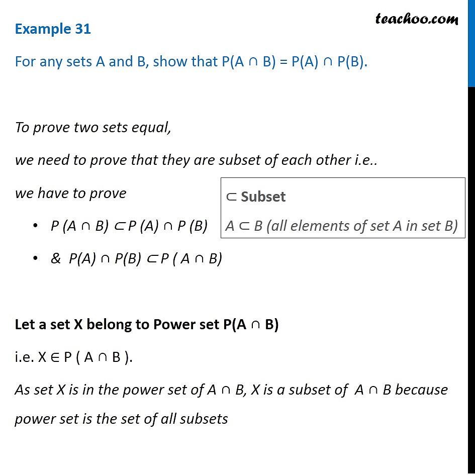 Question 6 Show That Pab Pa Pb Chapter 1 Sets