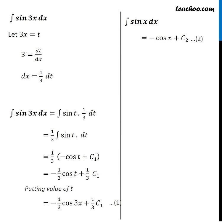 Example 7 Iii Find Integral ∫ Sin3 X Dx Class 12 Integration