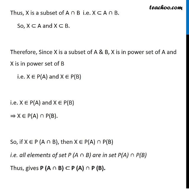 Question 6 Show That Pab Pa Pb Chapter 1 Sets