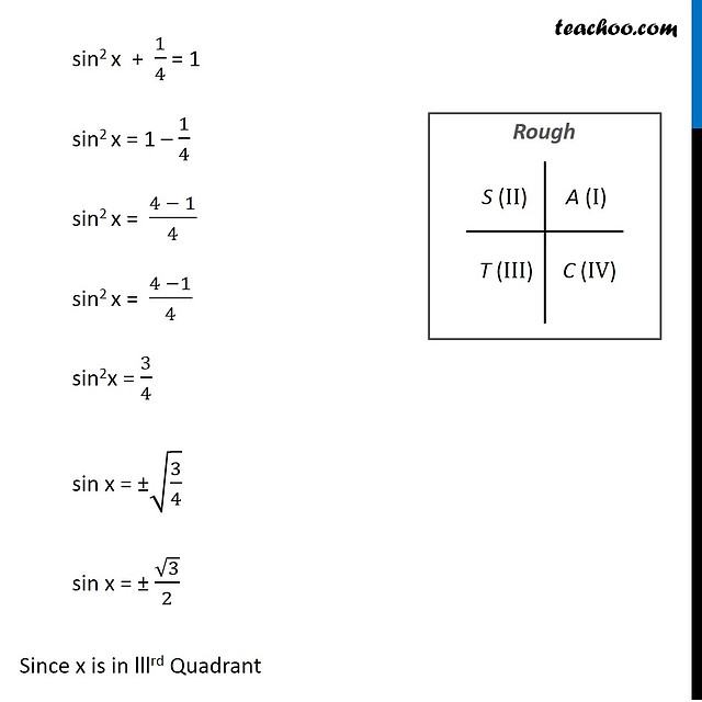 Ex 32 1 Find Values Of Other Five Trigonometric Functions If Cos X