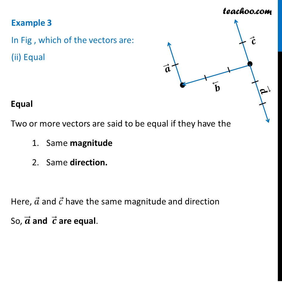 Example 3 In Fig Which Vectors Are I Collinear Examples