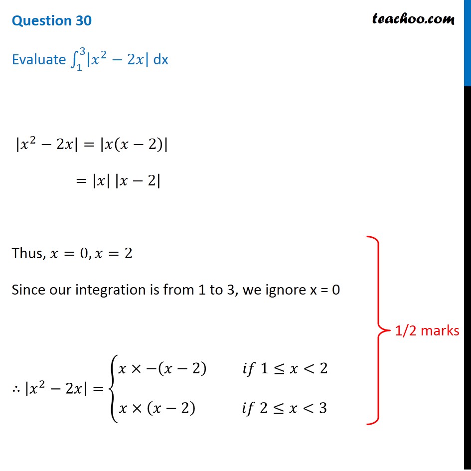 Evaluate Integral X2 2x From 1 To 3 Teachoo Cbse Class 12 Sam