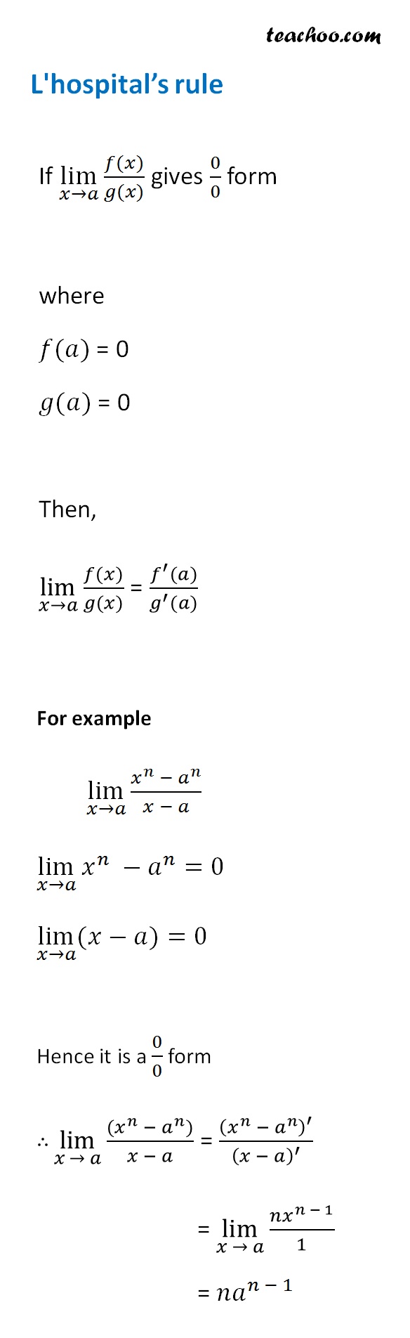 Limits Formula Sheet Chapter 13 Class 11 Maths Formulas Teachoo