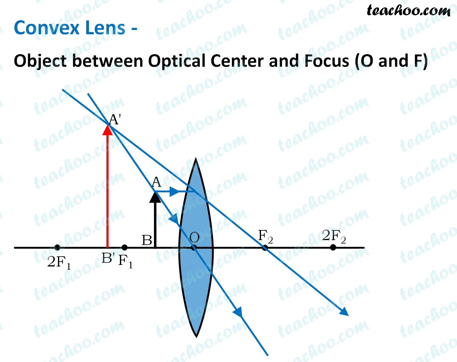 Convex Lens Ray Diagram Image Formation Table Teachoo