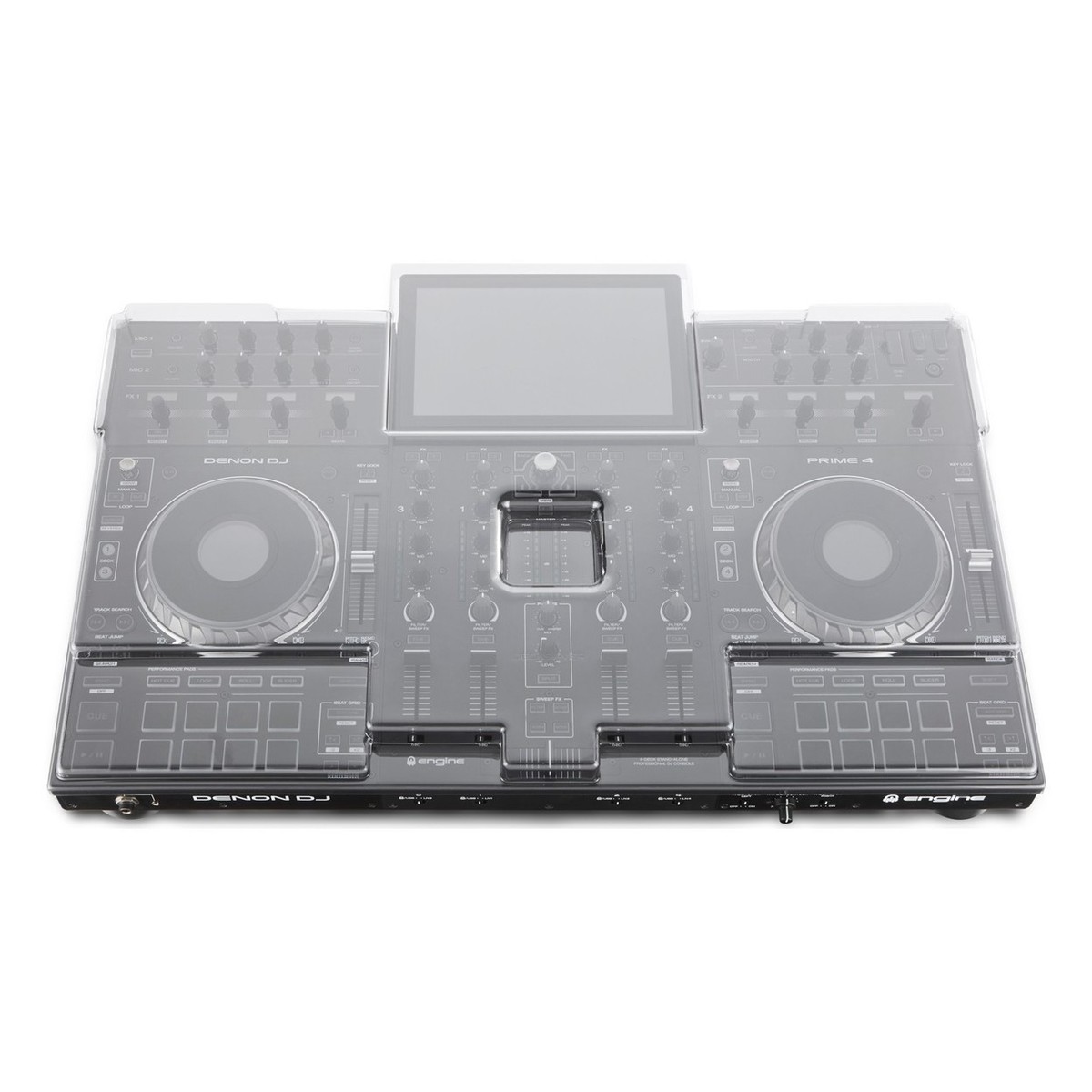 Denon Dj Prime 4 Standalone Controller With Decksaver Cover At Gear4music