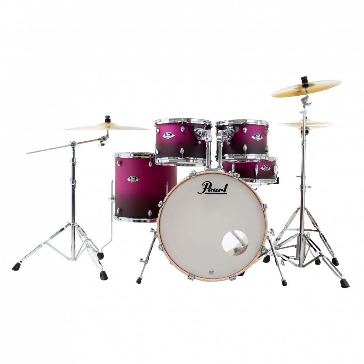 Disc Pearl Export Exx 22 Rock Drum Kit Raspberry Sunset At Gear4music