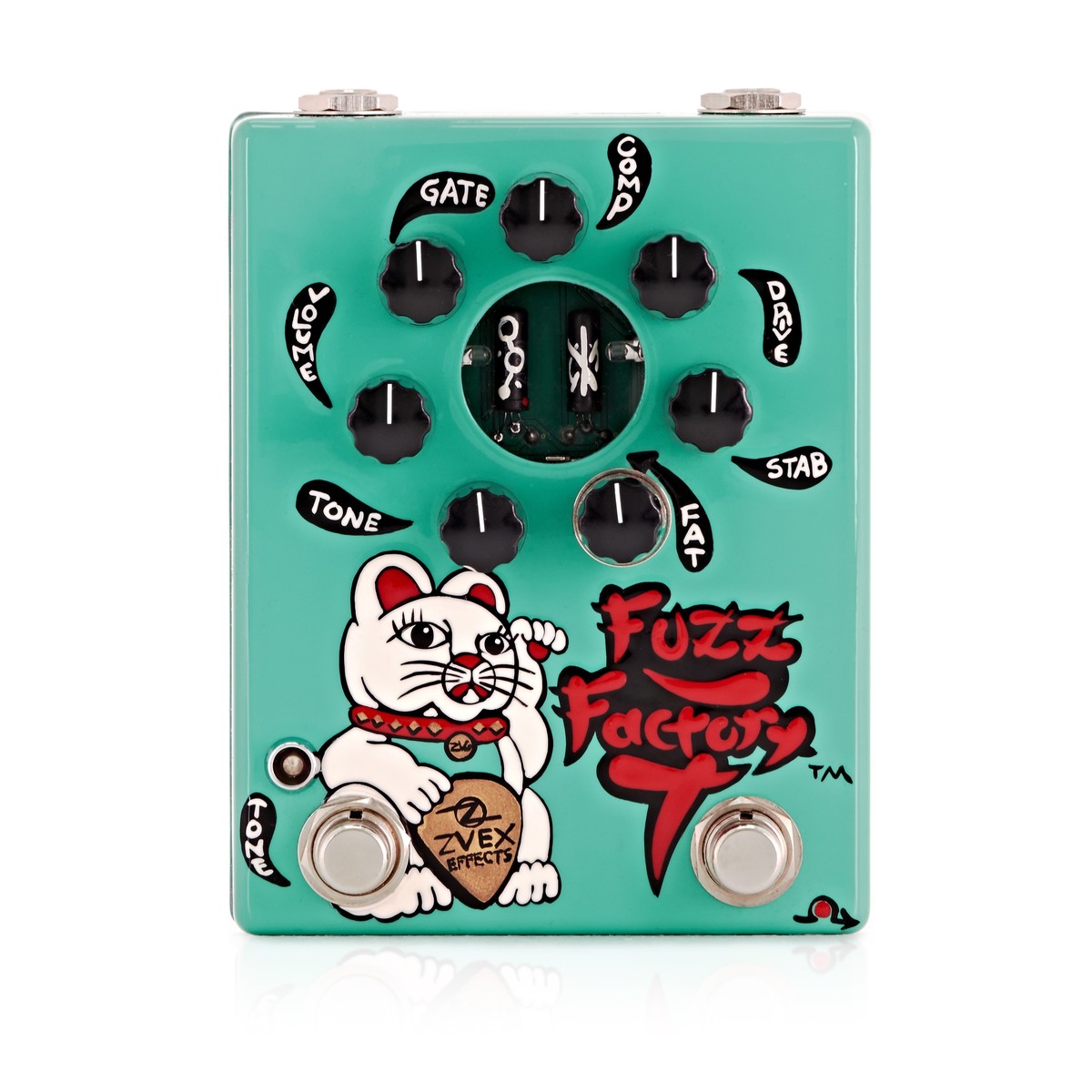 Zvex Fuzz Factory 7 Hand Painted Pedal Teal Gear4music