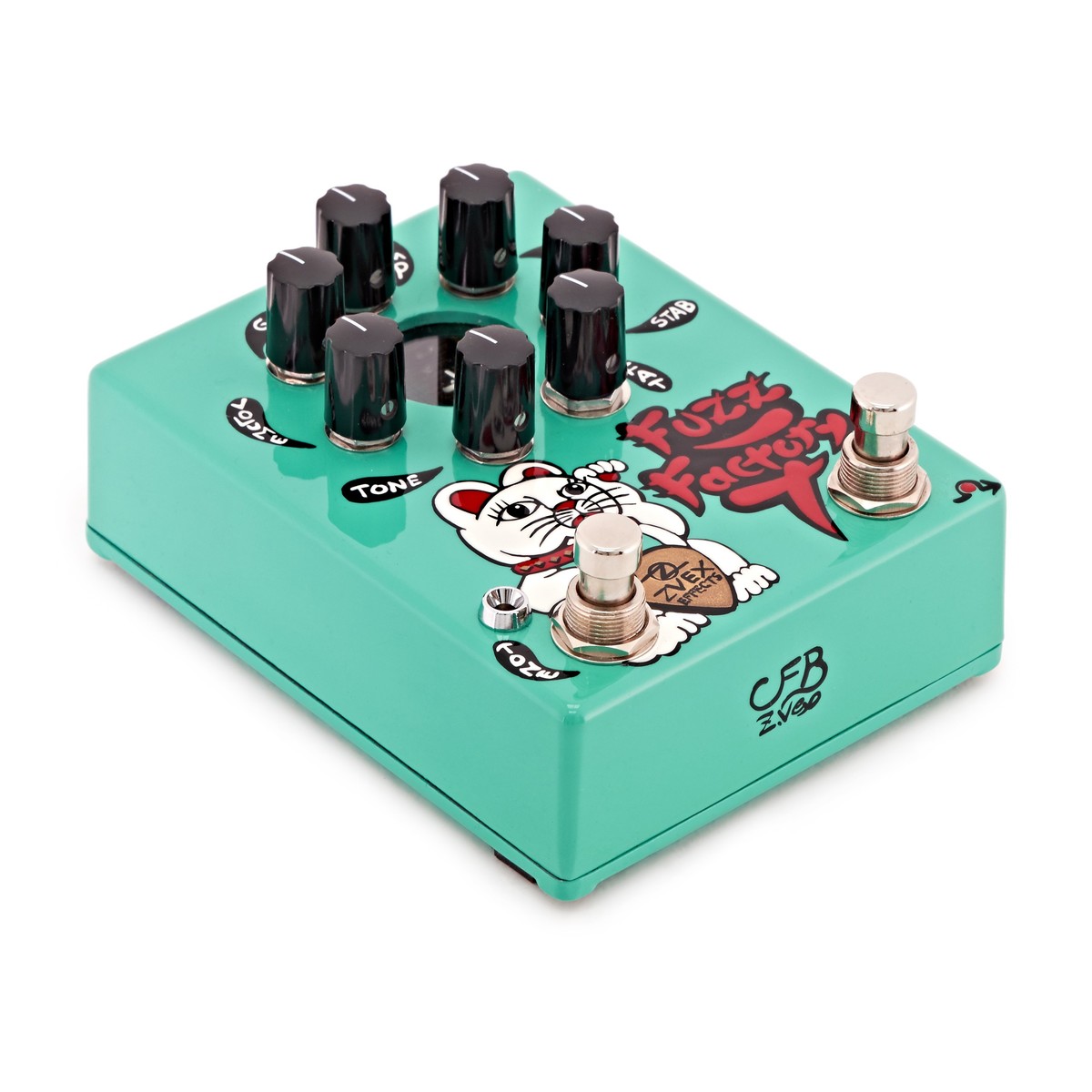 Zvex Fuzz Factory 7 Hand Painted Pedal Teal Gear4music