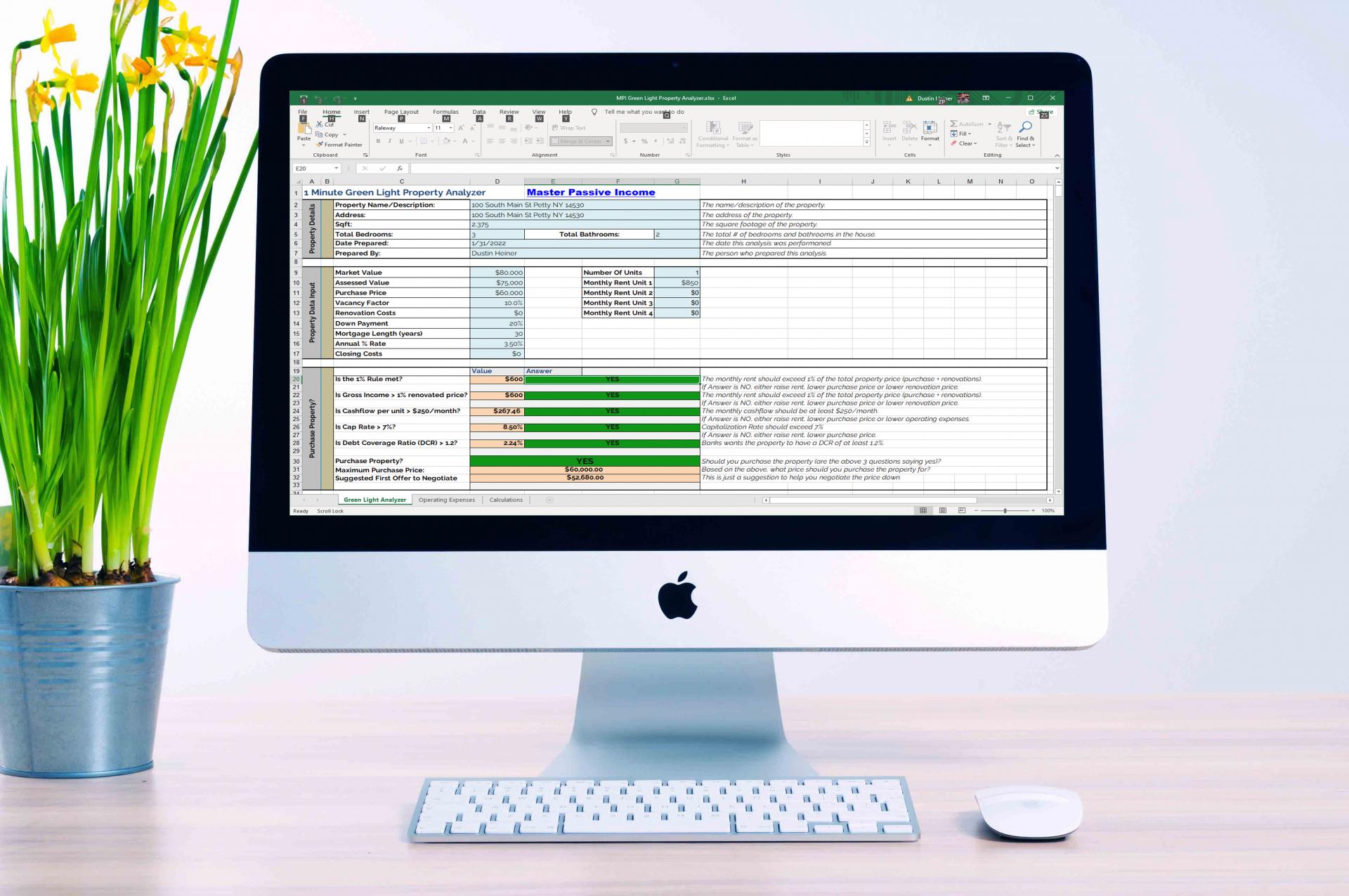 1 Min Green Light Deal Analyzer Landing