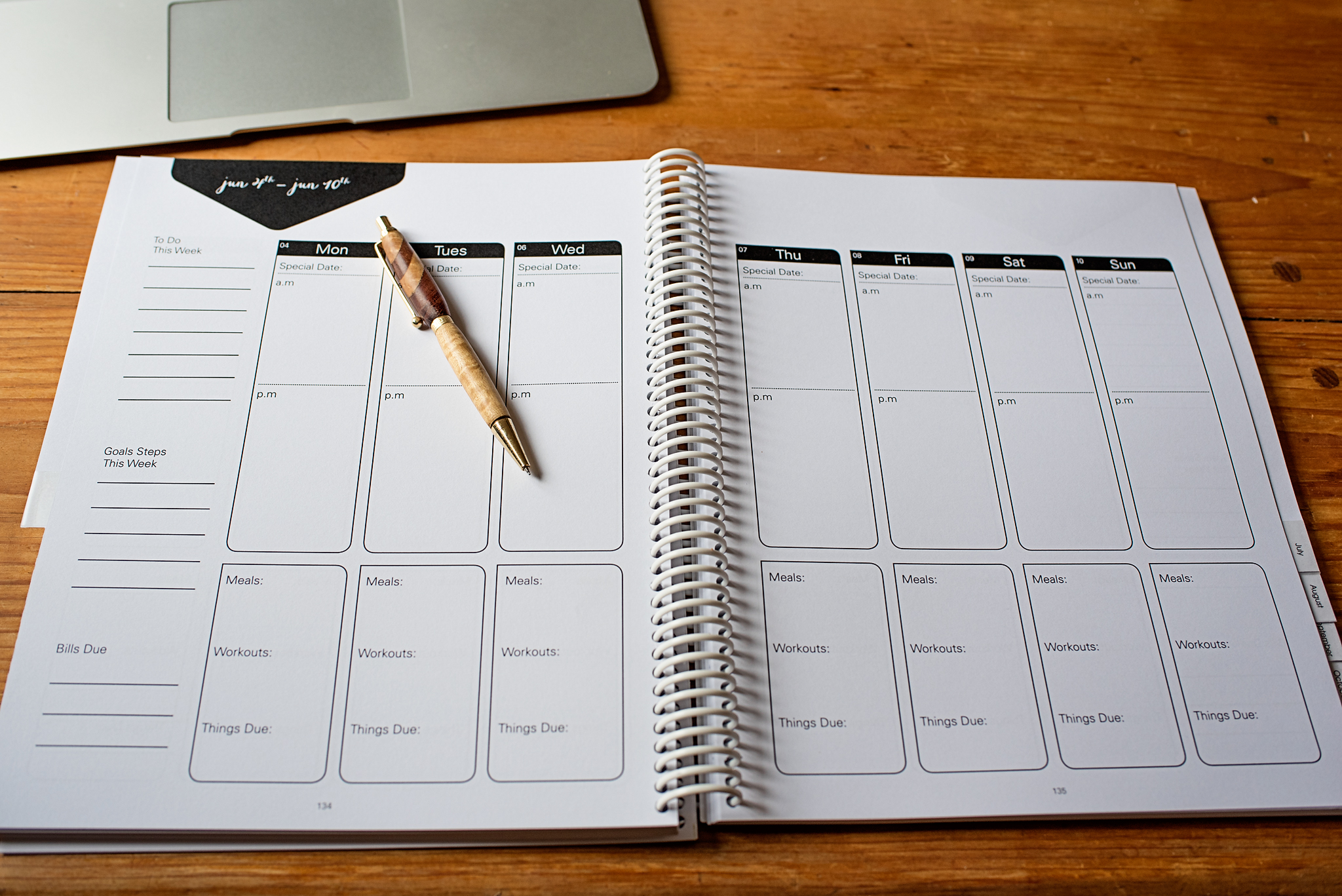 How To Set Up New Planner Blog Post