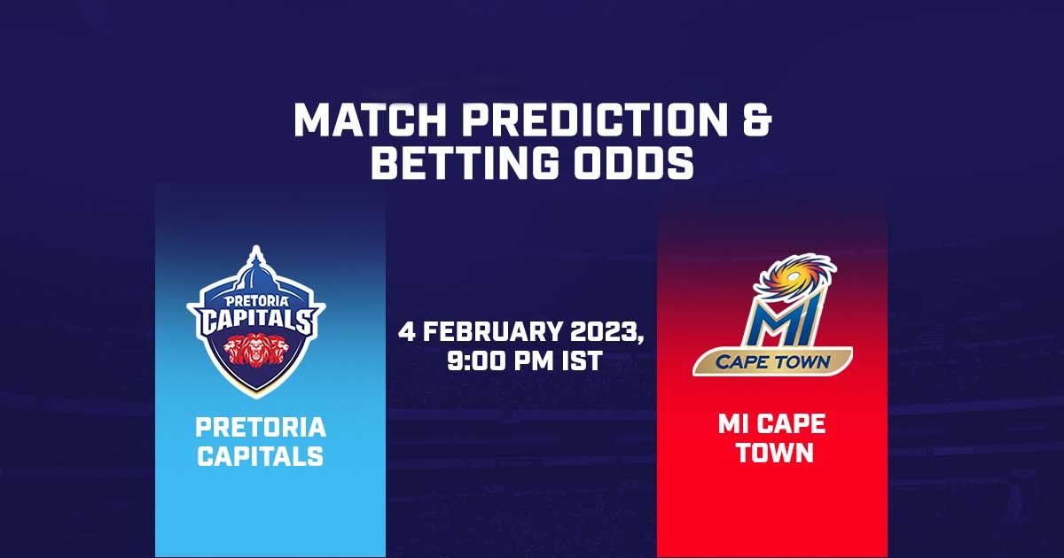 Pretoria Capitals Vs Mi Cape Town Betting Odds Match Prediction Win