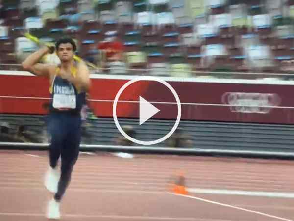 Neeraj Chopra Throw Video Watch The Incredible Throw That Won Neeraj