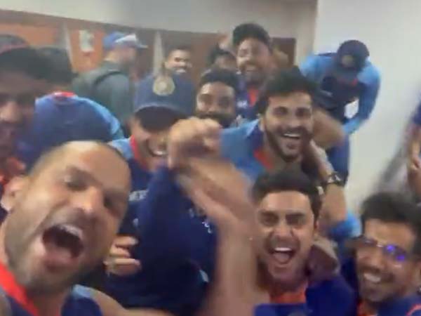 Watch Shikhar Dhawan Led Team Indias Dressing Room Celebration Goes