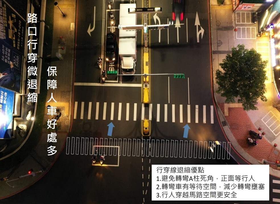 桃園市13處路口試辦行人綠燈早開措施