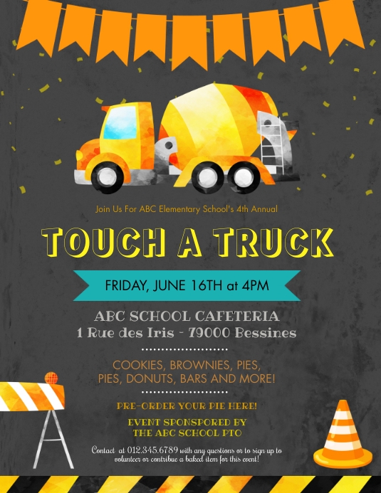 Touch A Truck Event Flyer Template Postermywall