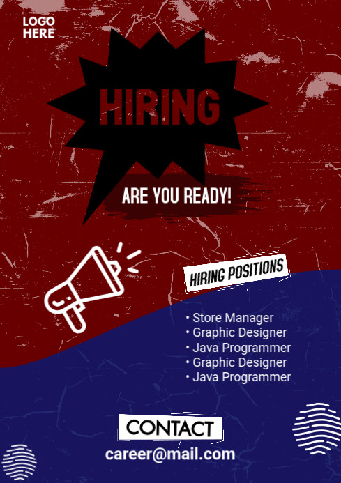 We Are Hiring Flyer Templat Postermywall