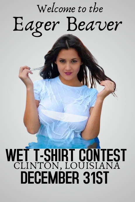 Wet T Shirt Contest Poster Template Postermywall