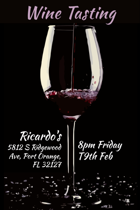 Wine Tasting Template Flyer Postermywall