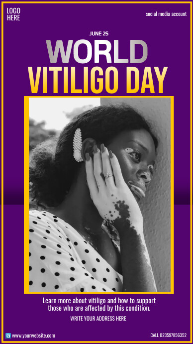 World Vitiligo Day Instagram Story Template Postermywall