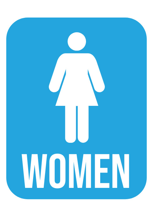 Women Toilet Sign Restroom Sign Template Postermywall