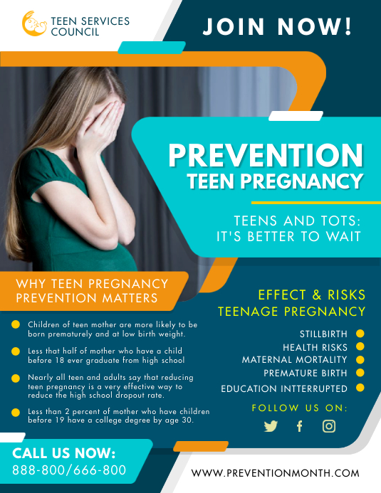 Copia De Young Pregnancy Prevention Poster Postermywall