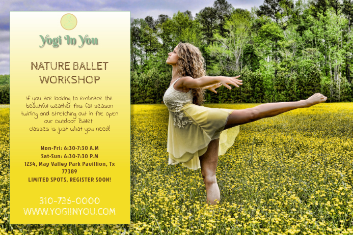 Yoga Workshop Poster Template Postermywall