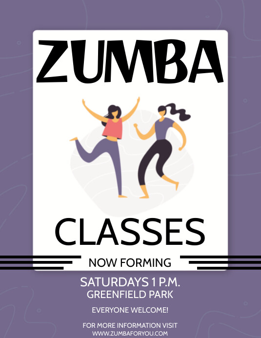 Zumba Classes Template Postermywall