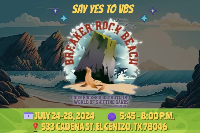 Vbs Break Rock Beach Template