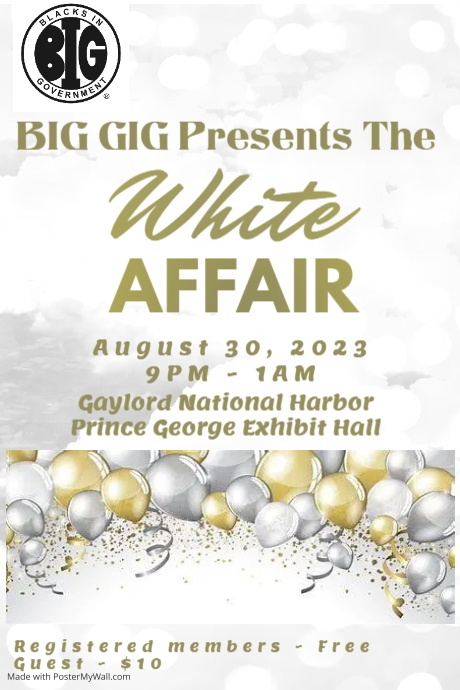 White Affair Party Flyer Template Postermywall